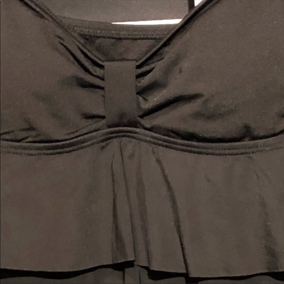 Kenneth Cole | Swim | Nwotkenneth Cole Black Ruffle Tankini Med | Poshmark
